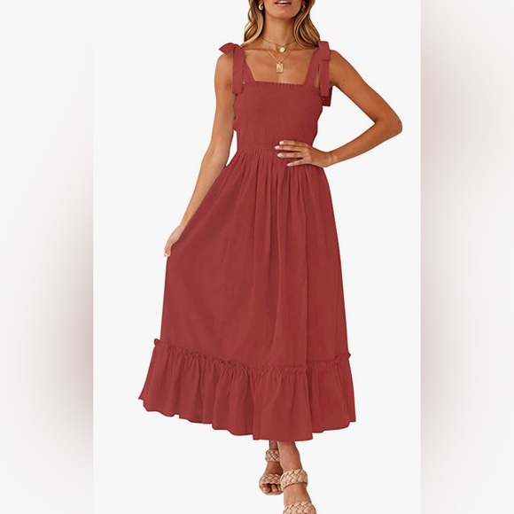 Dresses | Rust Maxi Dress | Poshmark